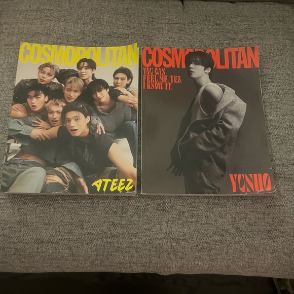 Cosmopolitan | Other | Cosmopolitan Magazine Set With Ateez And Yunho ...
